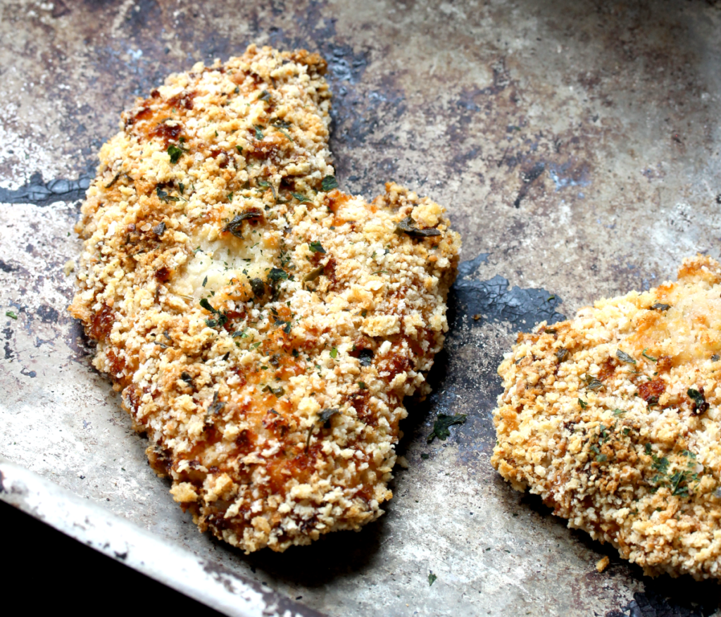 Crispy and Cheesy Parmesan Panko Chicken - Teeny Tiny Kitchen